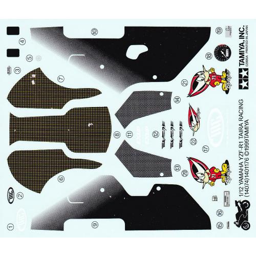 Tamiya 1/12 Yamaha YZF-R2 Taira Racing Decal Set - PlasticModels