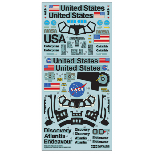Tamiya 1/100 Space Shuttle Decal Set - PlasticModels