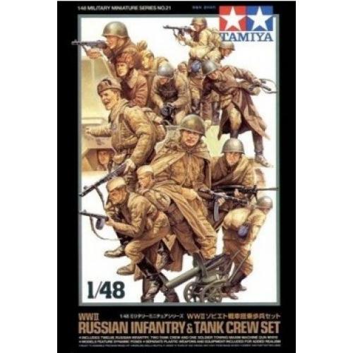 Tamiya 1/48 Russian Infantry & Tank Crew - PlasticModels