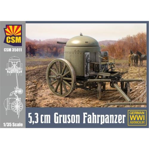 CSM 1/35 German 5,3 Gruson Fahrpanzer - PlasticModels