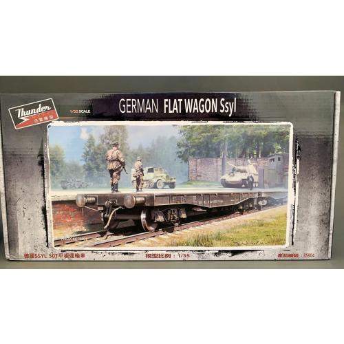 Thunder Model 1/35 German Ssyl Flat Wagon - PlasticModels