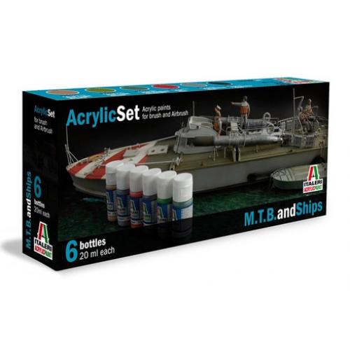 Italeri M.T.B & Ships Paint Set - PlasticModels