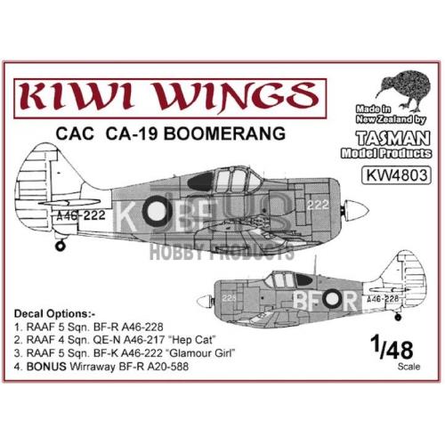 Tasman Models 1/48 CAC CA-19 Boomerang - PlasticModels