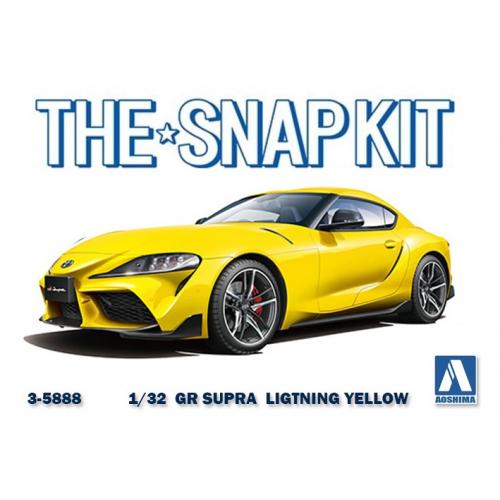 Aoshima 1/32 Toyota GR Supra Yellow - Snap Kit - PlasticModels