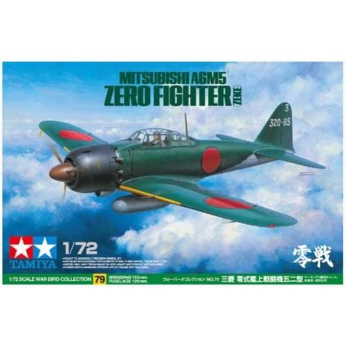 Tamiya 1/72 Mitsubishi A6M5 Zero Fighter (Zeke) - PlasticModels