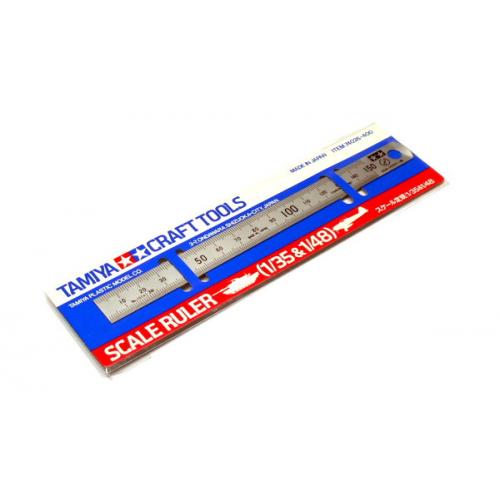 Tamiya Scale Steel Ruler 1/35 & 1/48 - PlasticModels