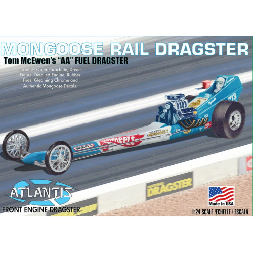 Atlantis 1/24 Tom McEwen Mongoose Front Engine Rail Dragster ...